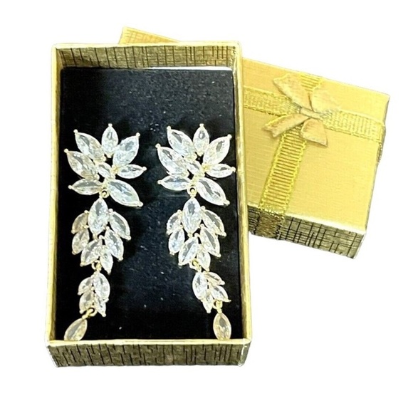 Jewelry | Gold Earrings Gold Prom Jewelry Gold Bridal Jewelry | Poshmark